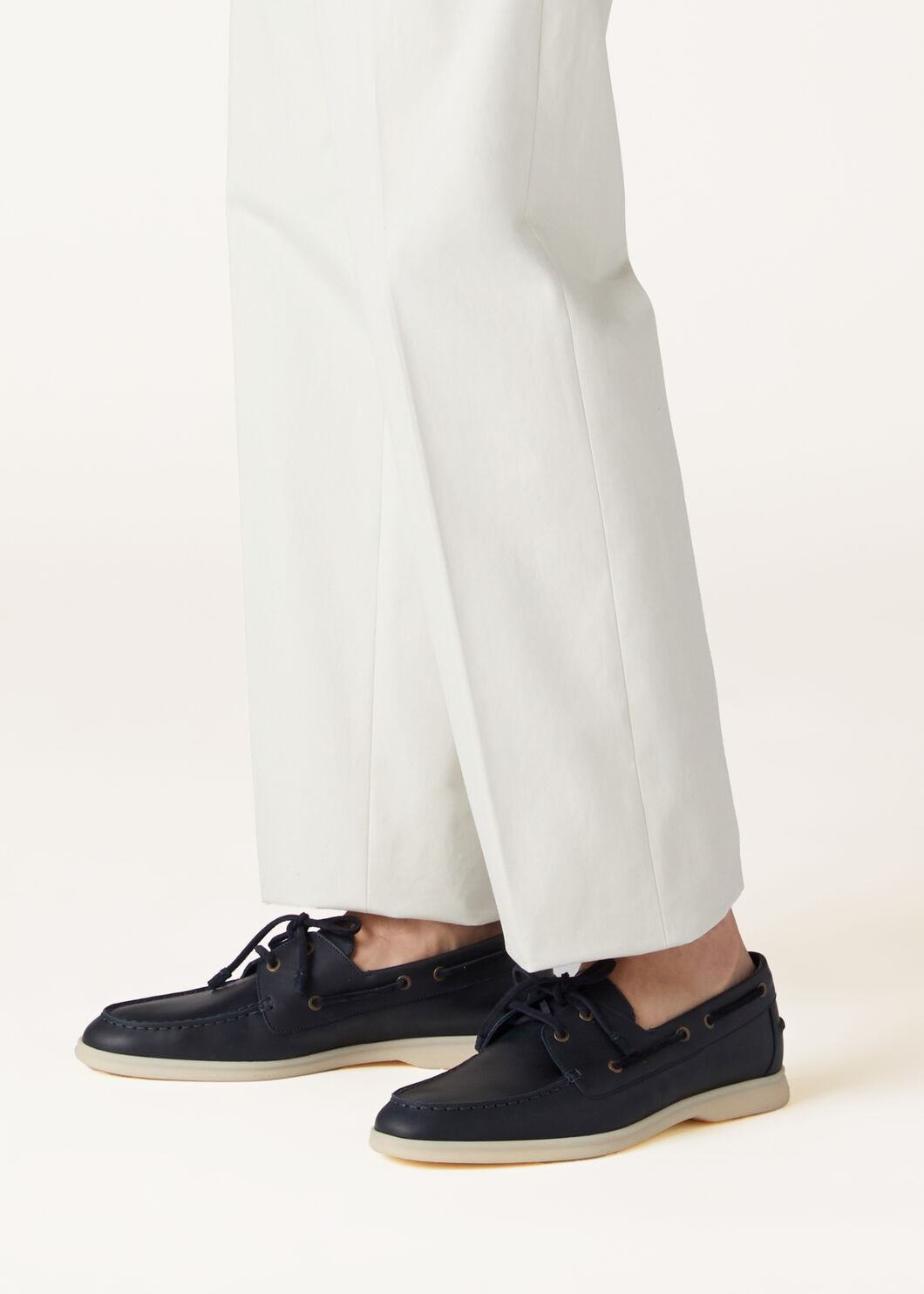 LORO PIANA Loro Piana Business Casual Lace-Up Boat Shoes